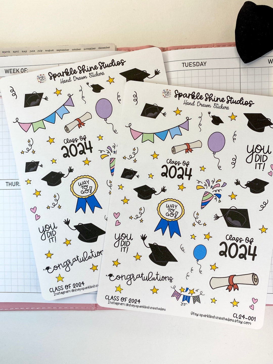 Class of 2024 Graduation Planner Stickers - Etsy