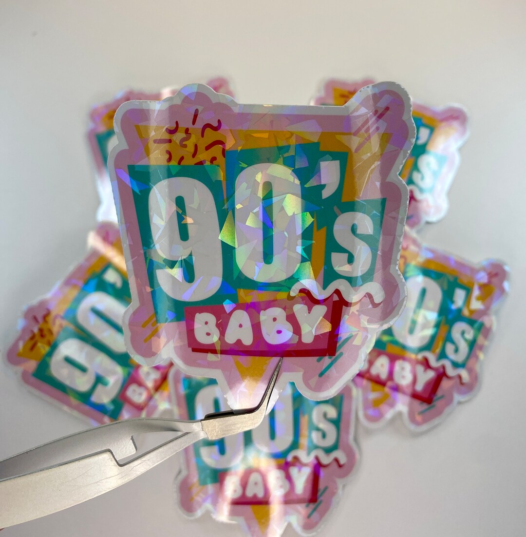 Waterproof 90's Baby Vinyl Stickers (laptop Stickers, Water Bottle ...