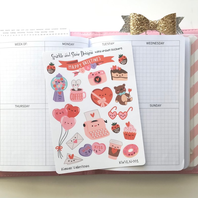 Stickers Valentine - Etsy