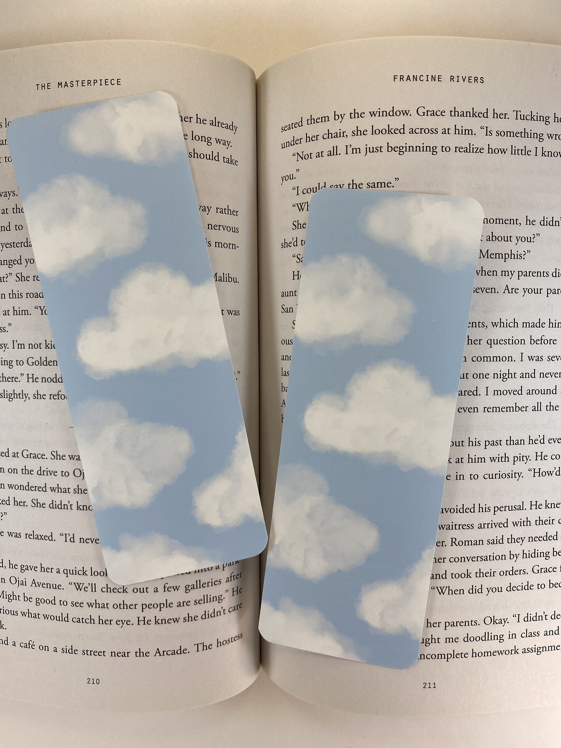 Blue Skies Bookmark - Etsy