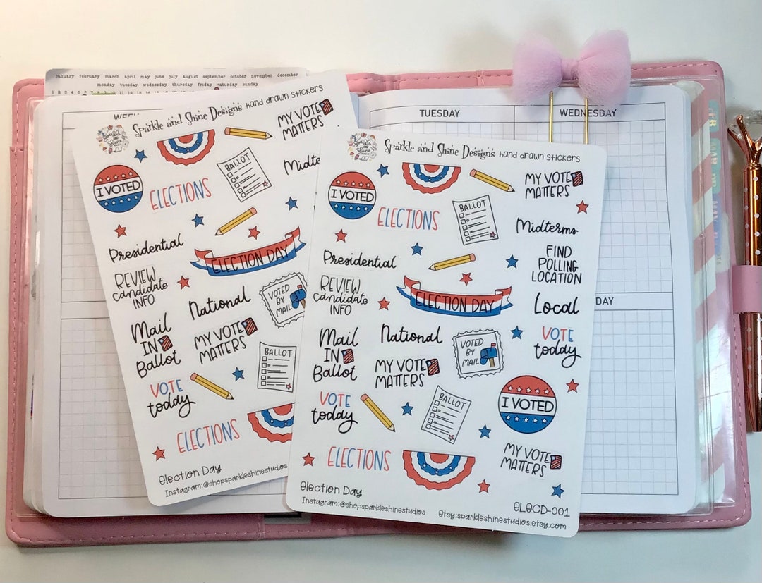 Election Day Planner Stickers - Etsy