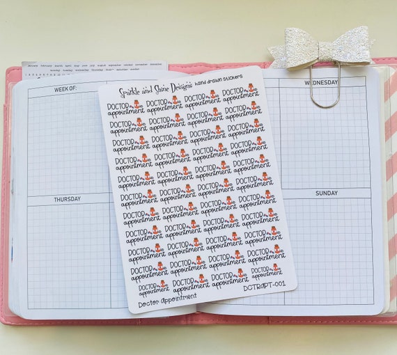 Doctor Appointment Planner Stickers | Etsy