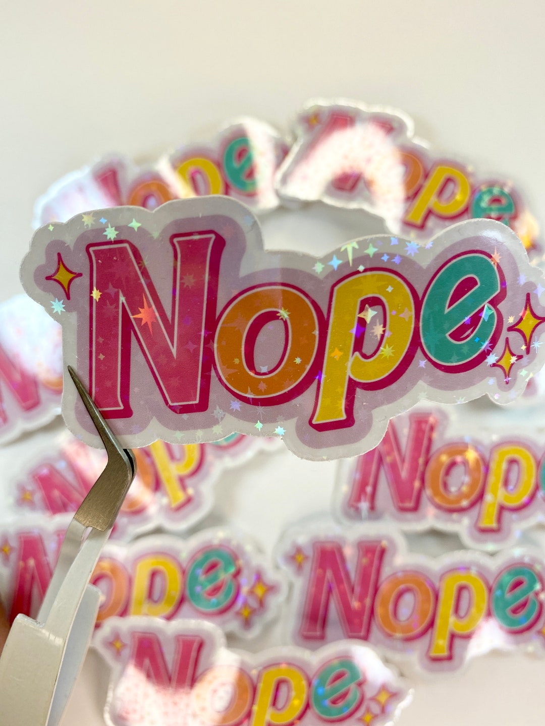 Waterproof Nope Sassy Vinyl Sticker Snarky Vinyl Stickers (laptop ...