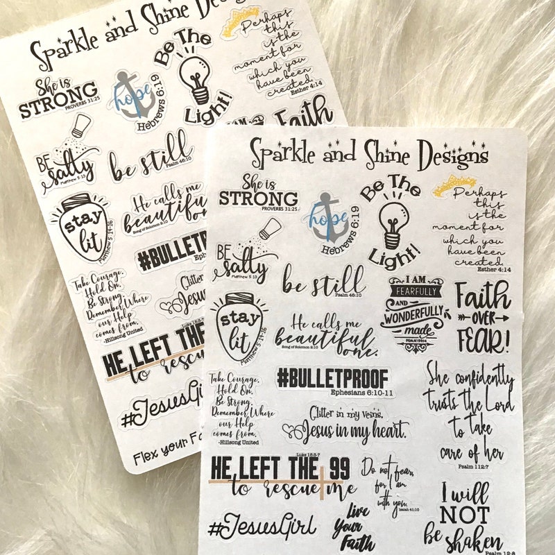Bible Journal Stickers - Etsy