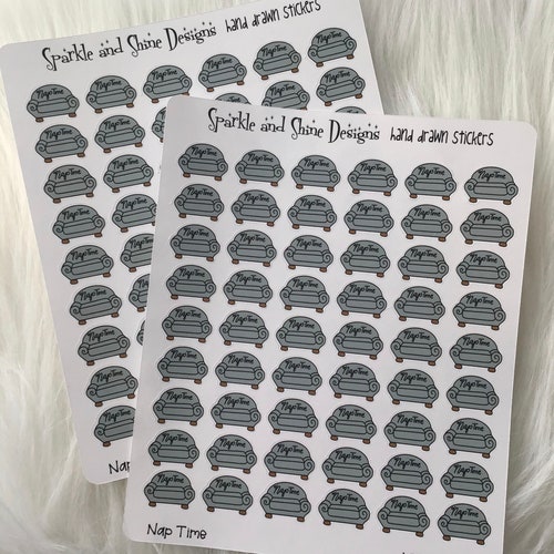 Coffee Time Stickers / Cute Girl / Functional Stickers / - Etsy