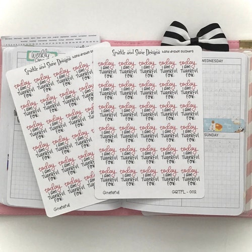 AM Routine Script Stickers Removable White Matte or Clear | Etsy