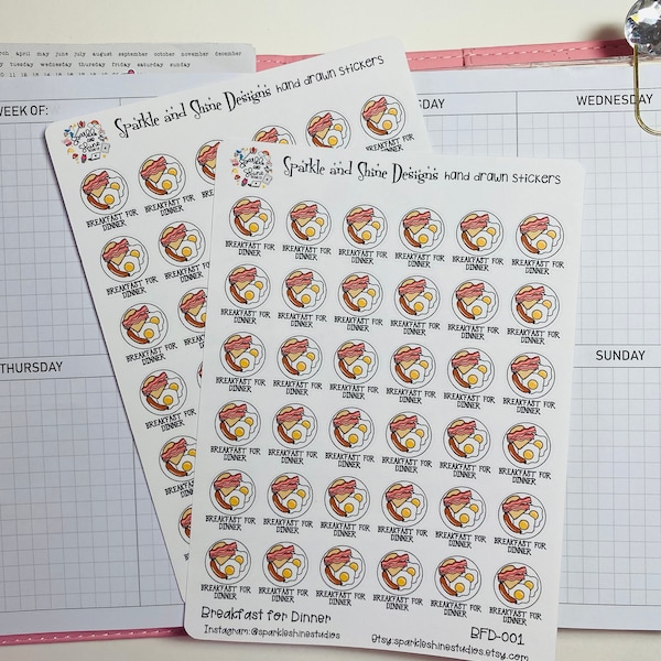 Meal Choice Stickers - Etsy