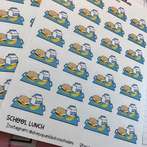 School Lunch Meal Planning Planner Stickers - Etsy
