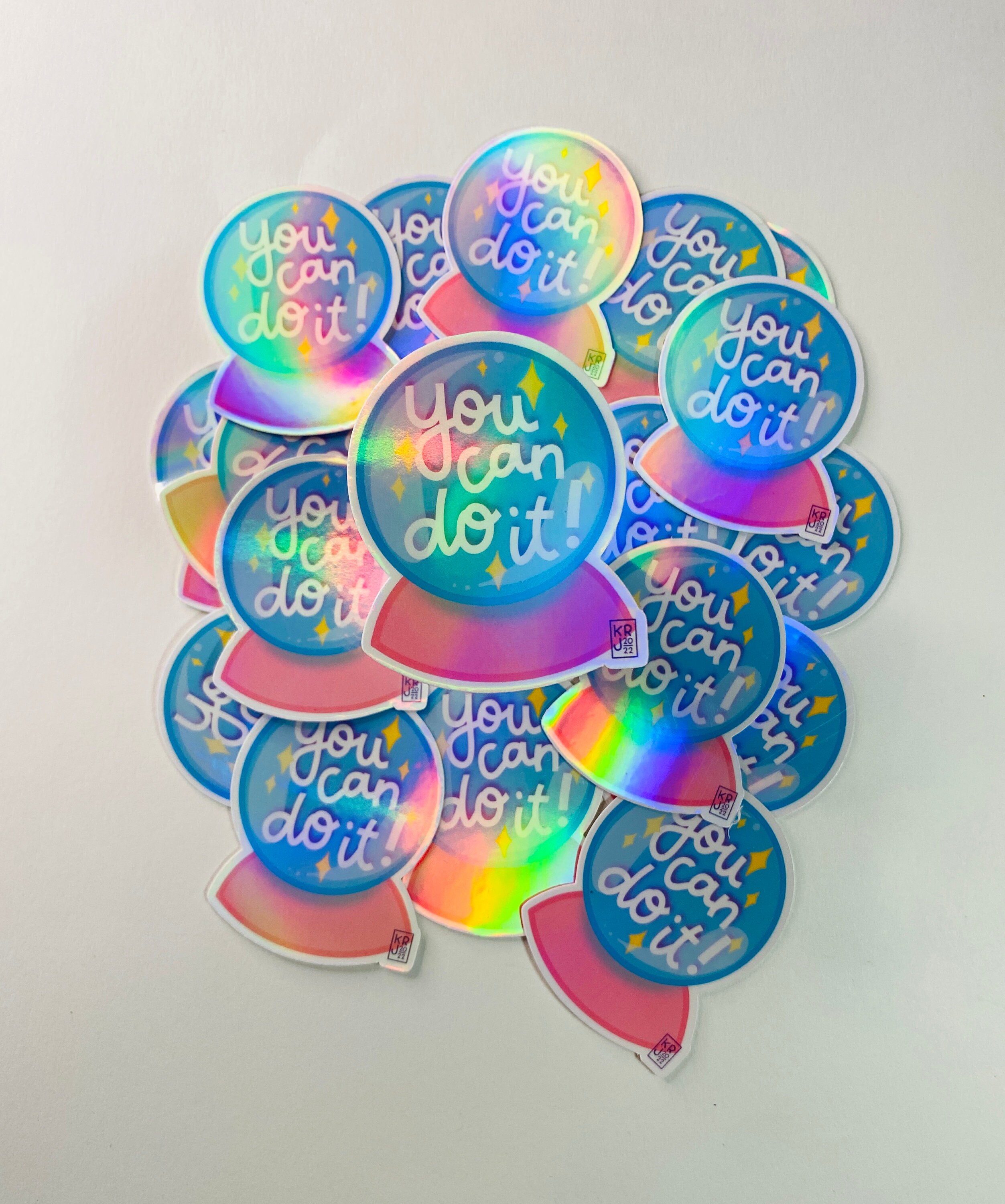 Waterproof You Can Do It Vinyl Stickers (laptop Stickers, Water Bottle ...