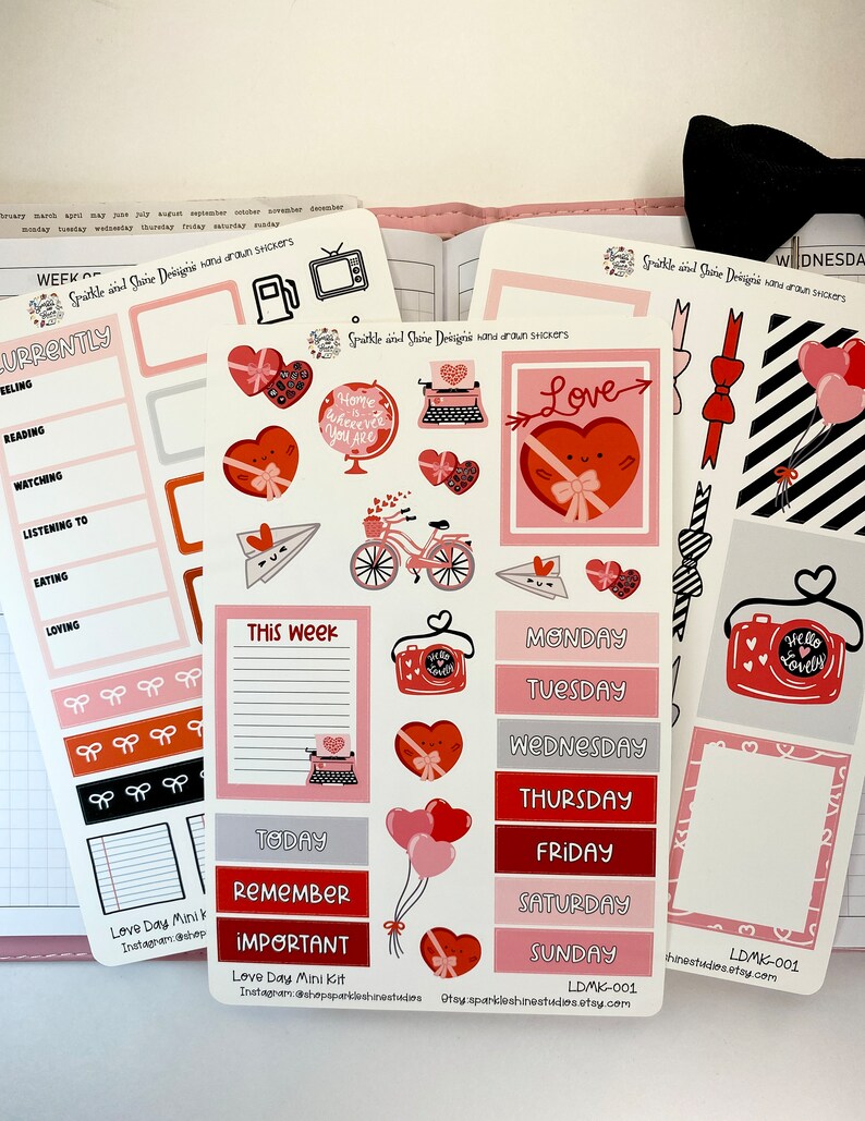Love Planner Sticker Kit: Vertical Weekly Layout (1.5" Columns) - Etsy