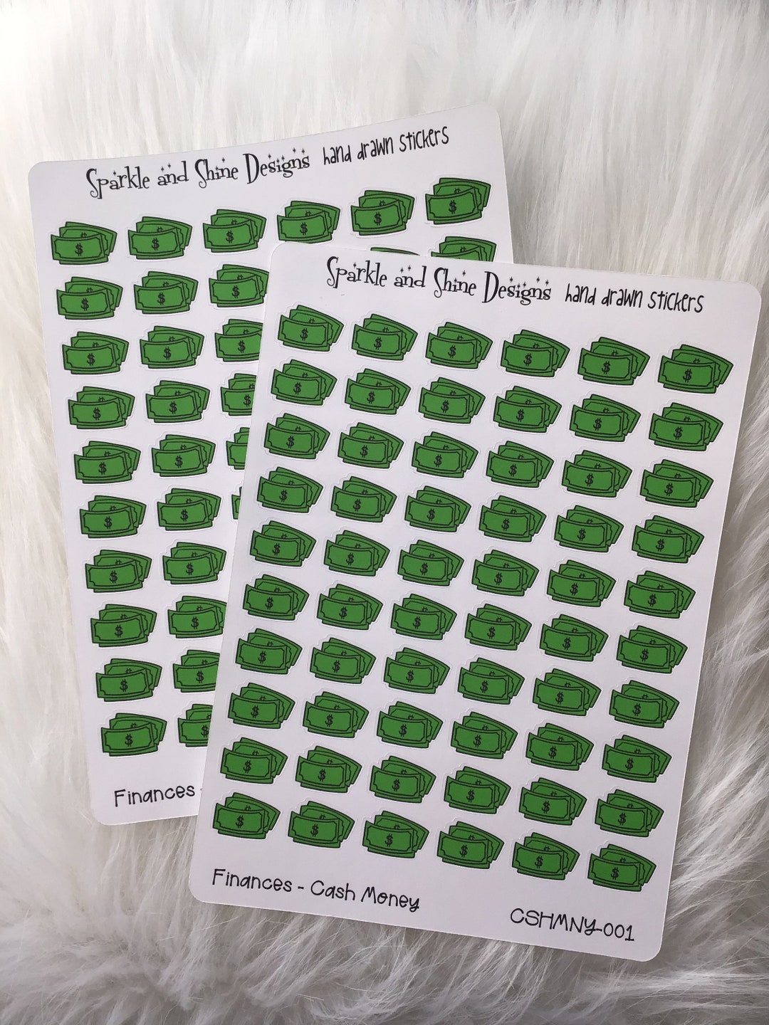 Finances Cash Money Planner Stickers - Etsy