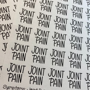 Symptoms - Joint Pain Planner Stickers (health and Wellness, Habit ...