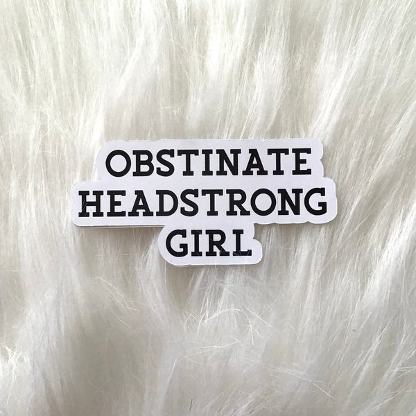 Obstinate Headstrong - Etsy