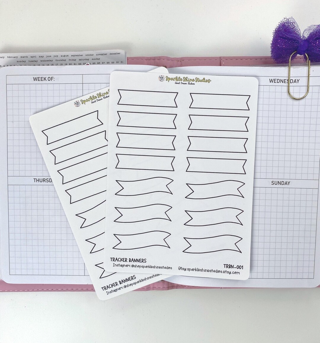 Headers and Banners Planner Stickers for Planners, Journals and ...