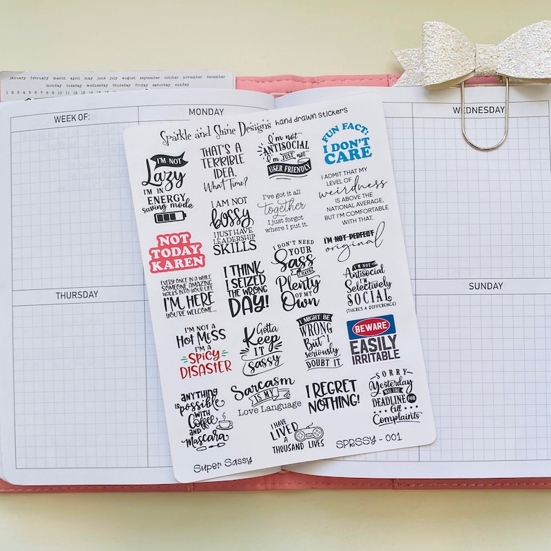Bad Day Stickers - Etsy