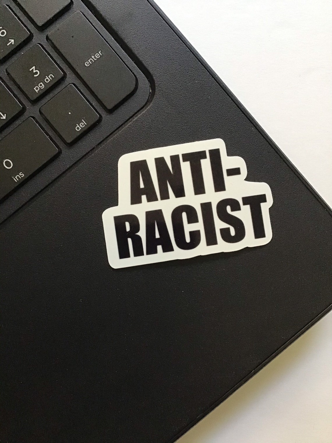 WATERPROOF Anti Racist Vinyl Sticker | Etsy