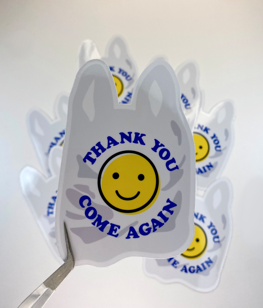 Waterproof Thank You Come Again Vinyl Stickers - Etsy