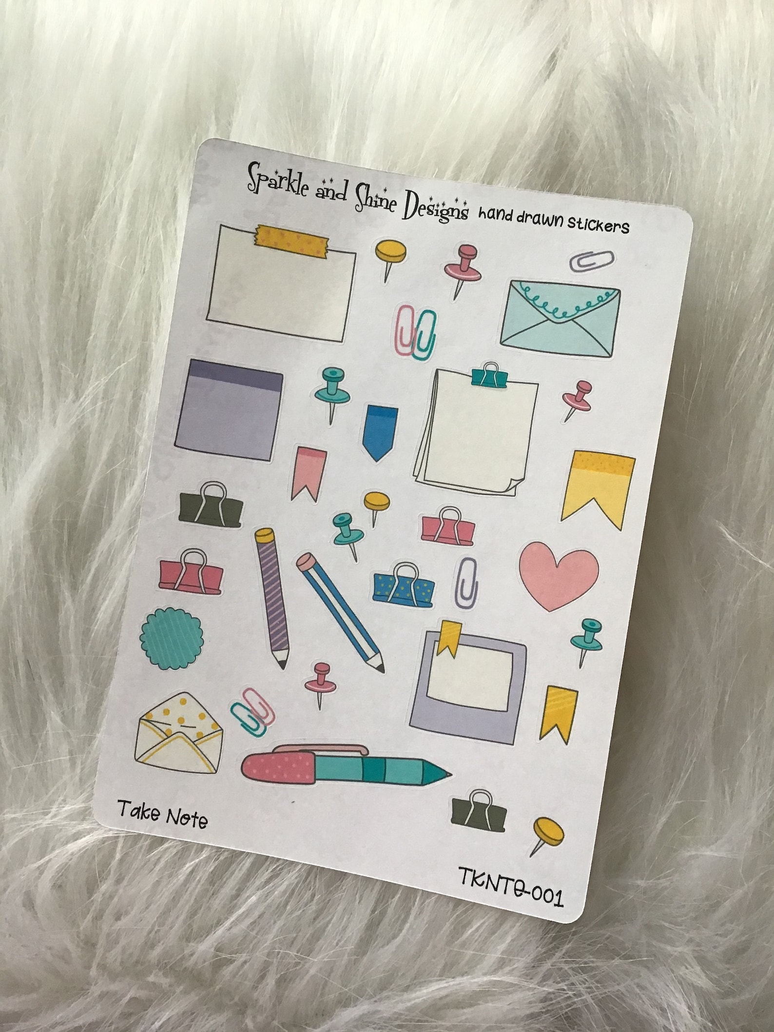 Take Note Planner Stickers - Etsy