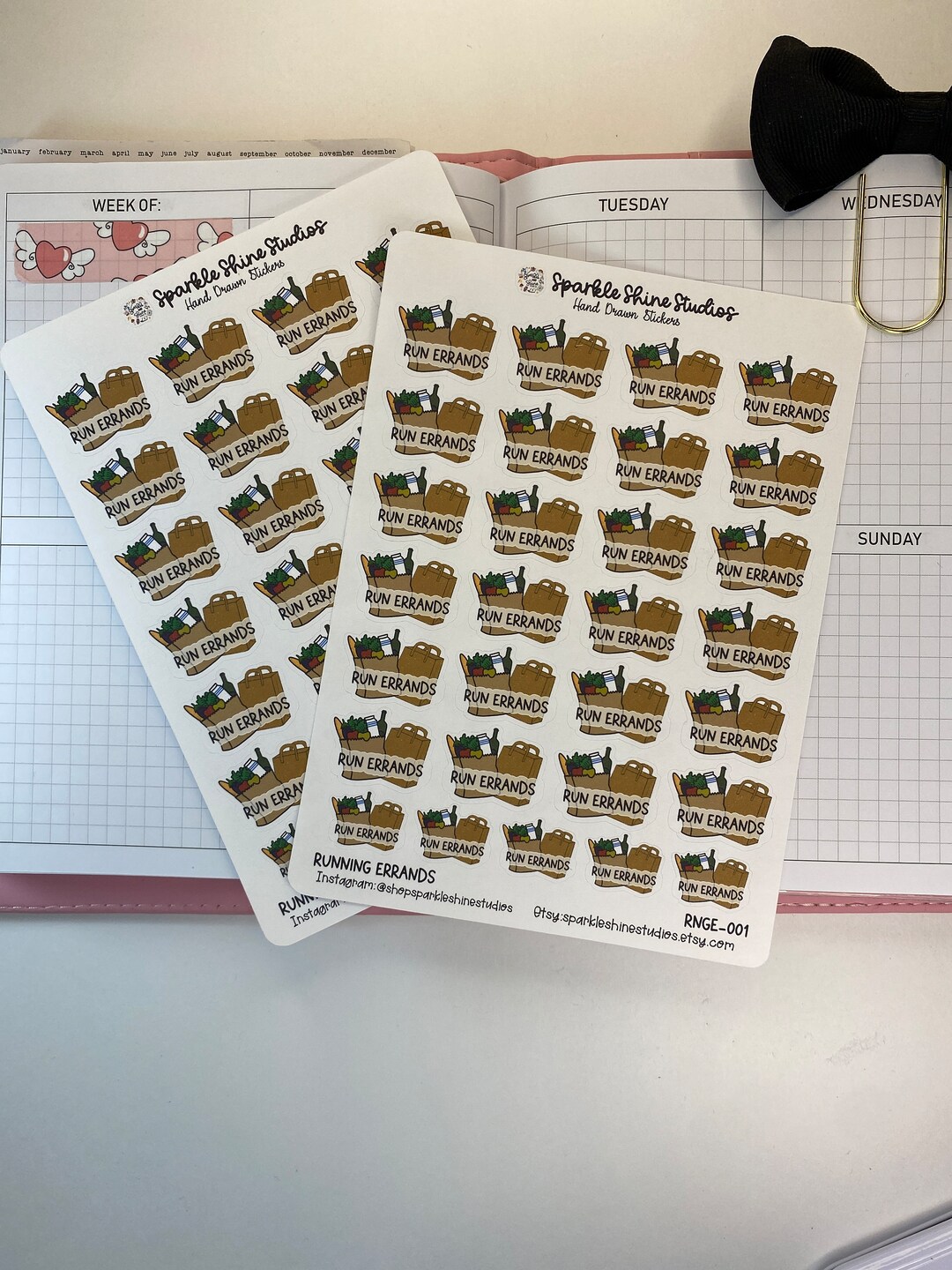 Run Errands Planner Stickers - Etsy