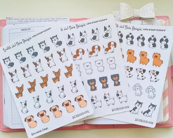 Paw Print Planner Stickers Dog Paw Planner Stickers Pet - Etsy