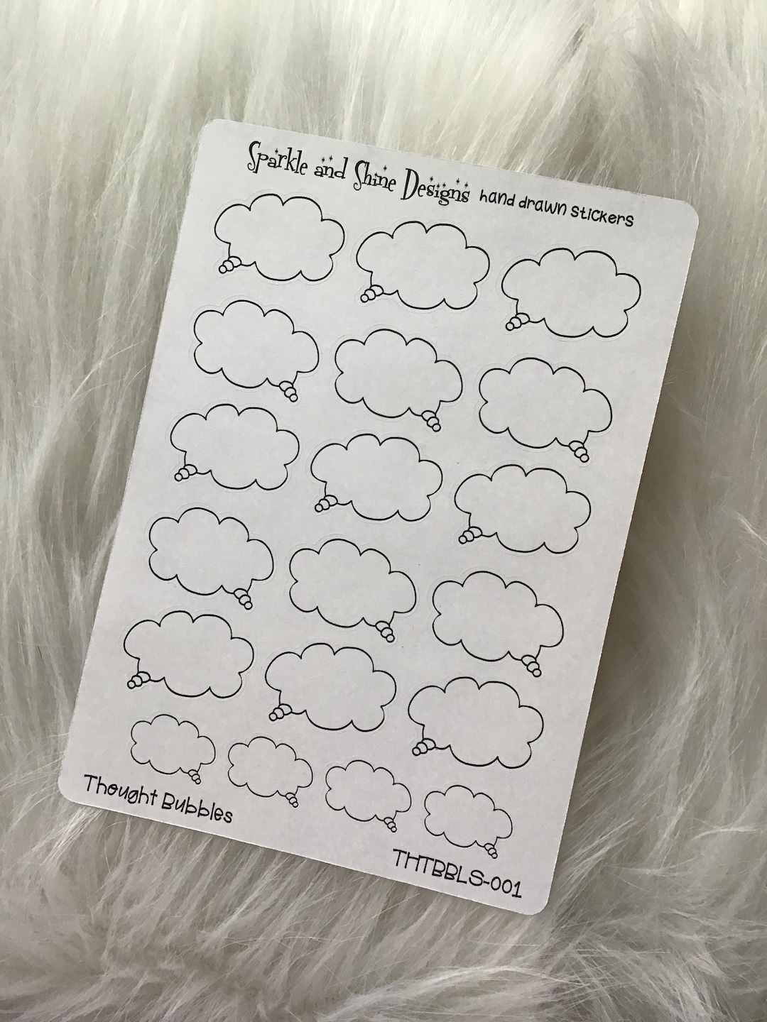 Thought Bubbles Icon Planner Stickers - Etsy