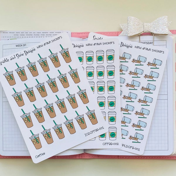 Coffee Planner Stickers - Etsy