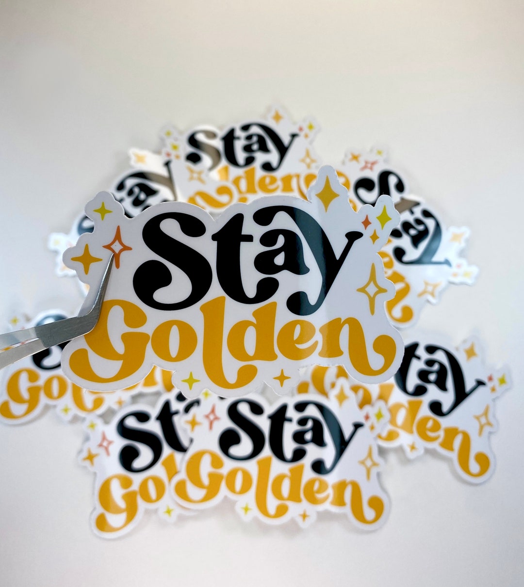 Waterproof Stay Golden Vinyl Stickers (laptop Stickers, Water Bottle ...
