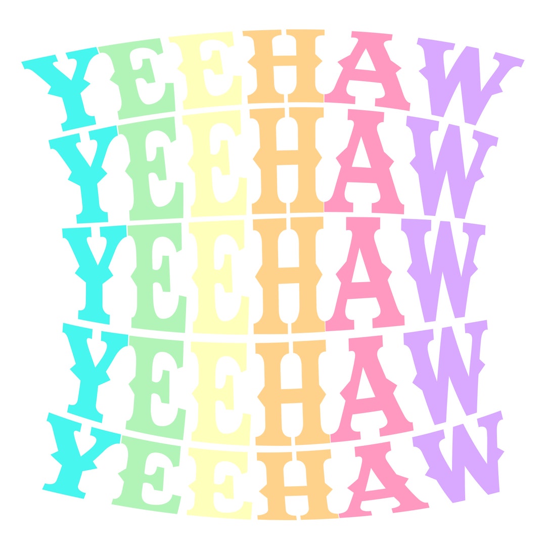 Yeehaw PNG Digital File Download TRENDING Western Cowboy Aesthetic ...