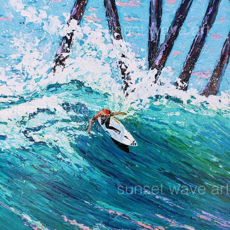 Surfer Print, DIGITAL DOWNLOAD, Printable. 8x10", 5x7", 8x8" and 5x5 ...