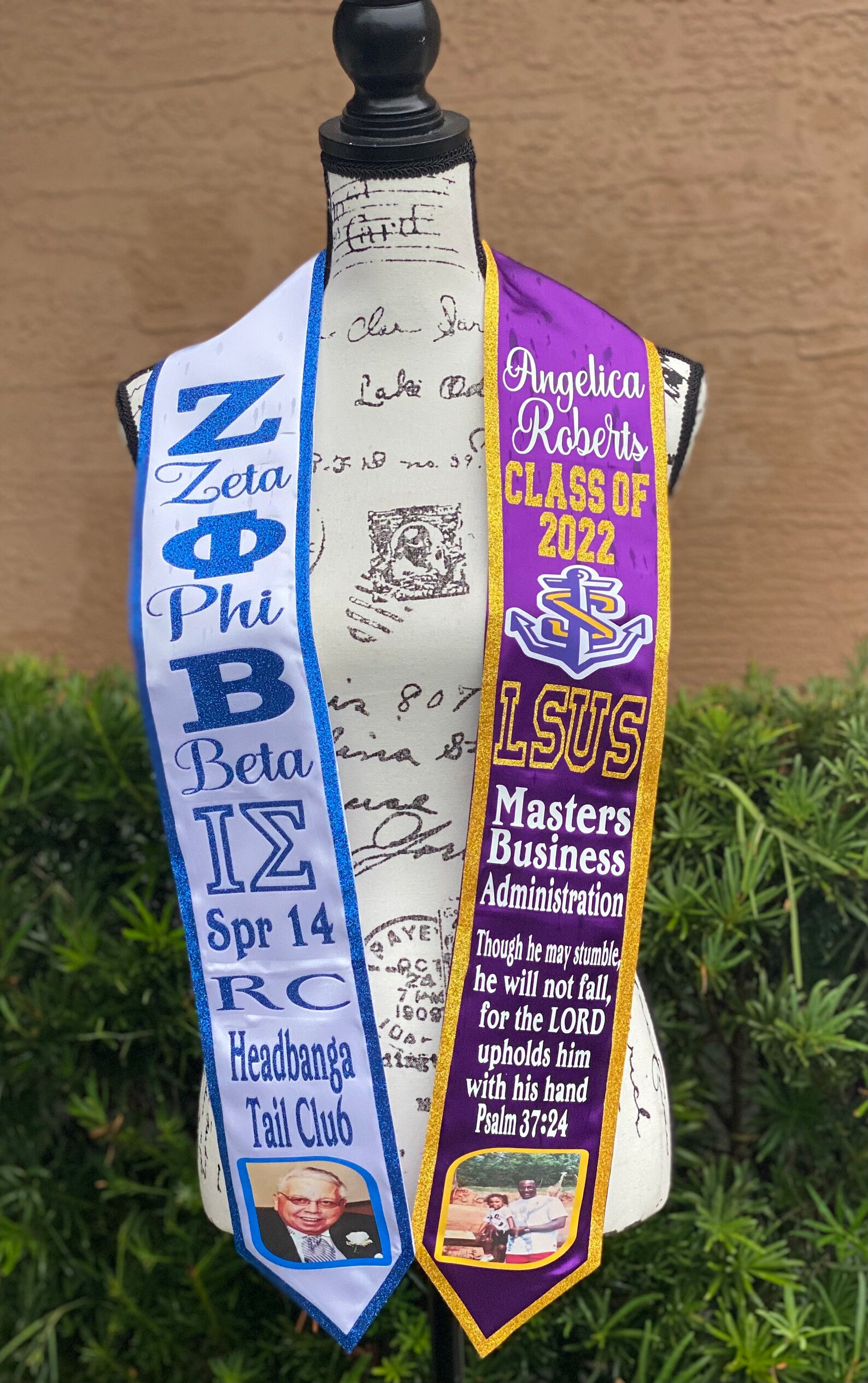 Dual Colored Panel Custom Graduation Stole HBCU Style - Etsy