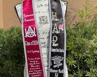 Pre-design Alpha Kappa Alpha/ Collegiate Graduation Stole - Etsy