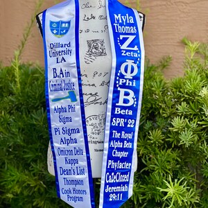 Dual Colored Panel Custom Graduation Stole HBCU Style - Etsy