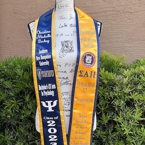 Dual Colored Panel Custom Graduation Stole (HBCU Style) - Etsy