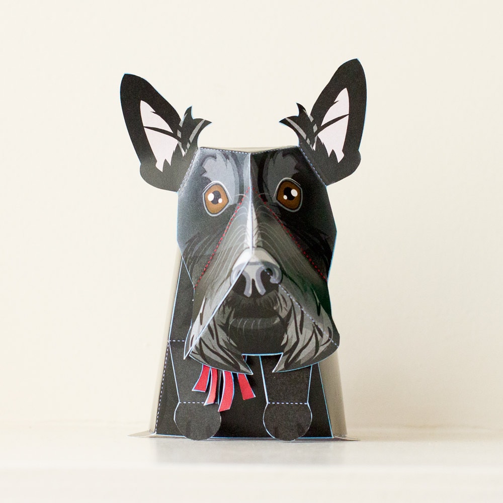 Paper Craft Dog Pack / Paper / DIY / Paper Dog / Low Poly / | Etsy