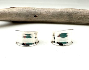 Concave Hoop Earrings - Etsy