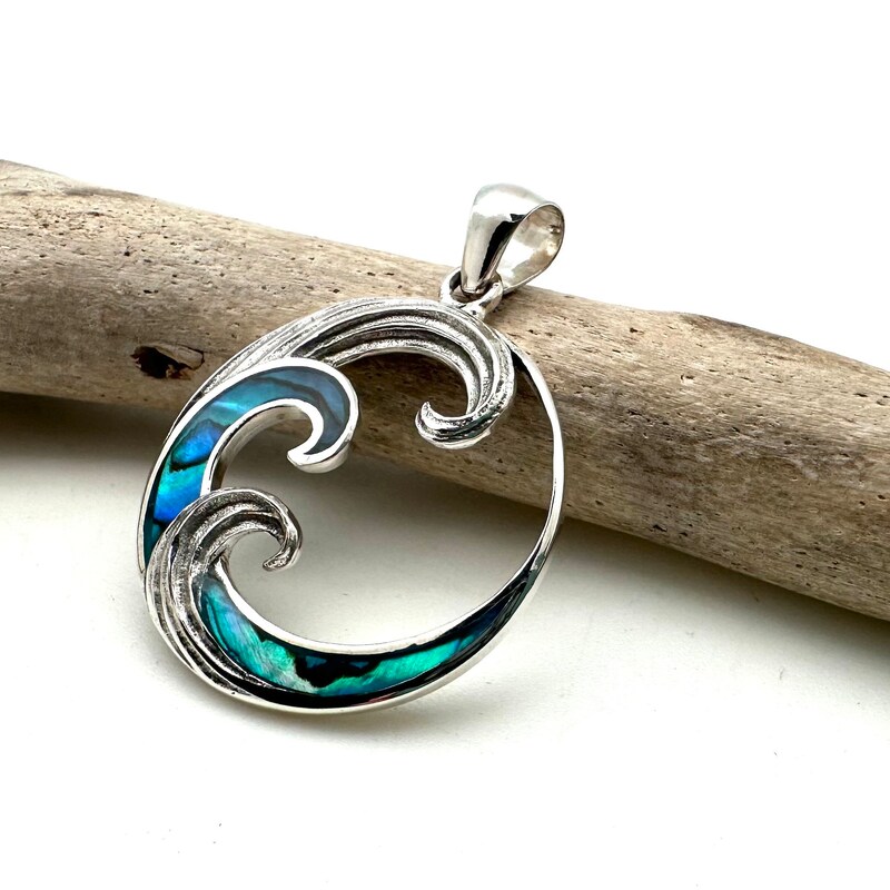 Wave Pendant - Etsy