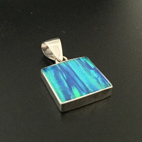 Blue Opal Pendant - Etsy