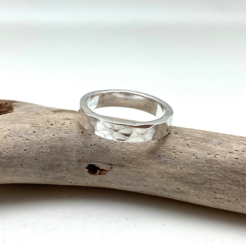 3mm Organic Wedding Band - Etsy