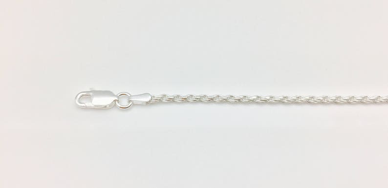 Medium 2mm Rope Chain // Silver Rope Chain 040 // 925 Sterling - Etsy