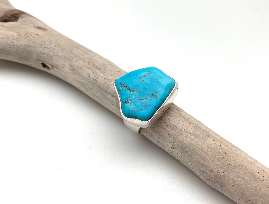 Anillo Turquesa // Anillo Turquesa de Forma Libre // Anillo Turquesa ...