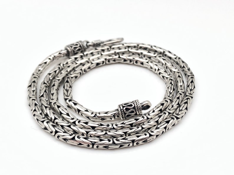 Byzantine Chain // Silver Byzantine Chain // 2.5 Mm Thin Bali - Etsy