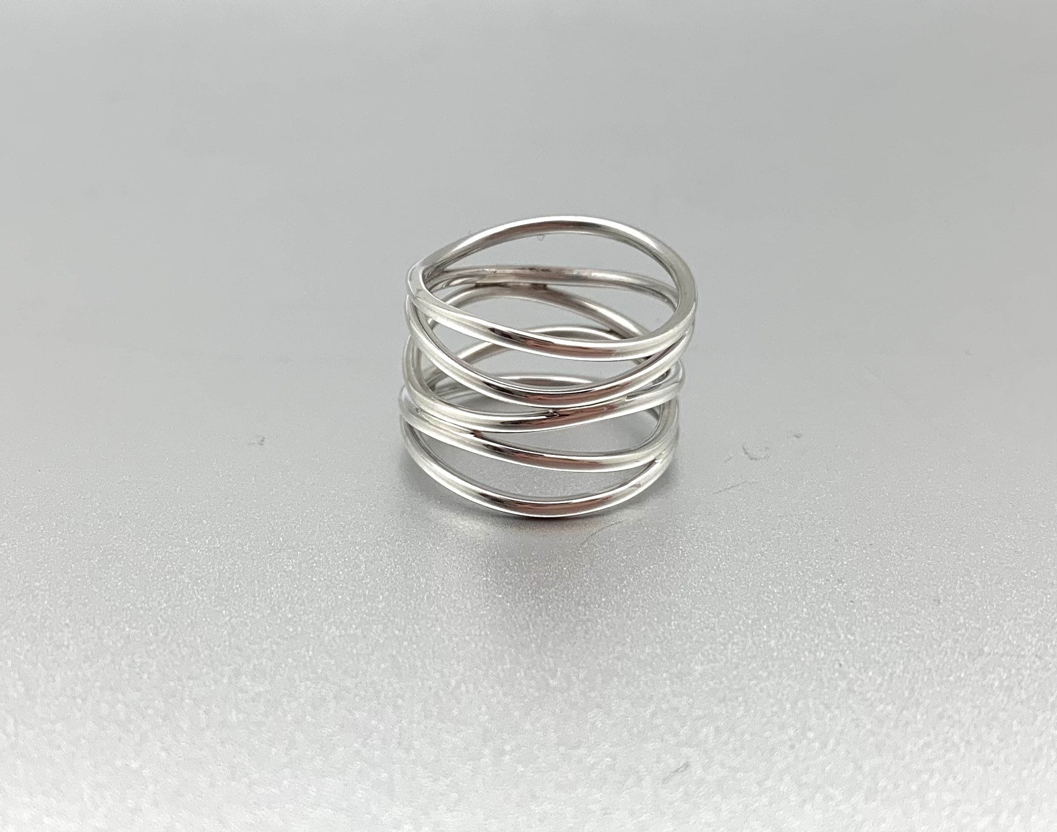 Multi Band Sterling Silber Ring / Silber Multi-Draht-Ring / | Etsy