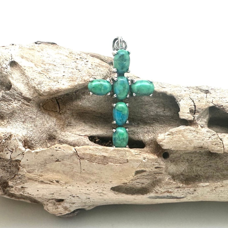 Turquoise Cross - Etsy