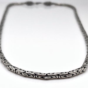 Byzantine Chain // Silver Byzantine Chain // 2.5 Mm Thin Bali Byzantine ...