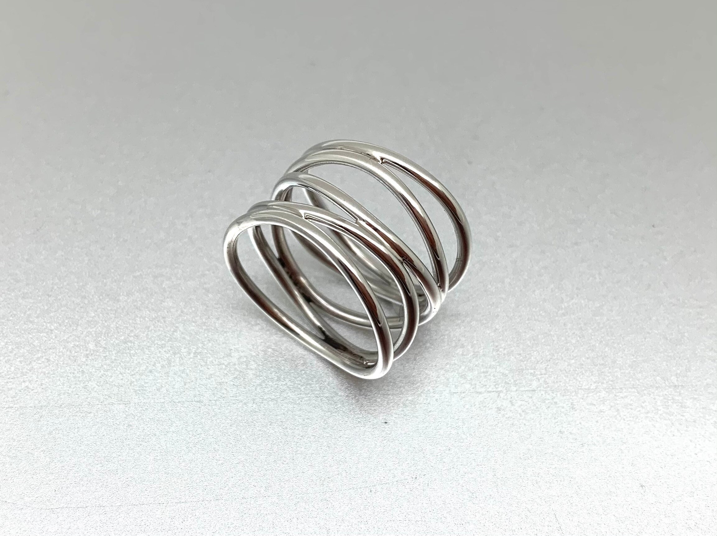 Multi Band Sterling Silber Ring / Silber Multi-Draht-Ring / | Etsy