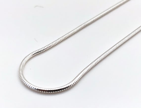 Round Thick Snake Chain 1.5mm 040 // Strong Silver Snake Chain | Etsy