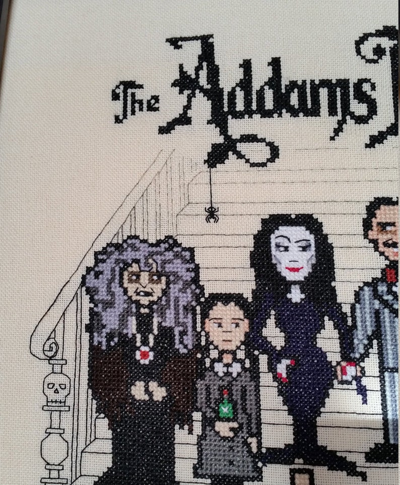 The Addams Family digital Pattern Halloween Parody - Etsy UK