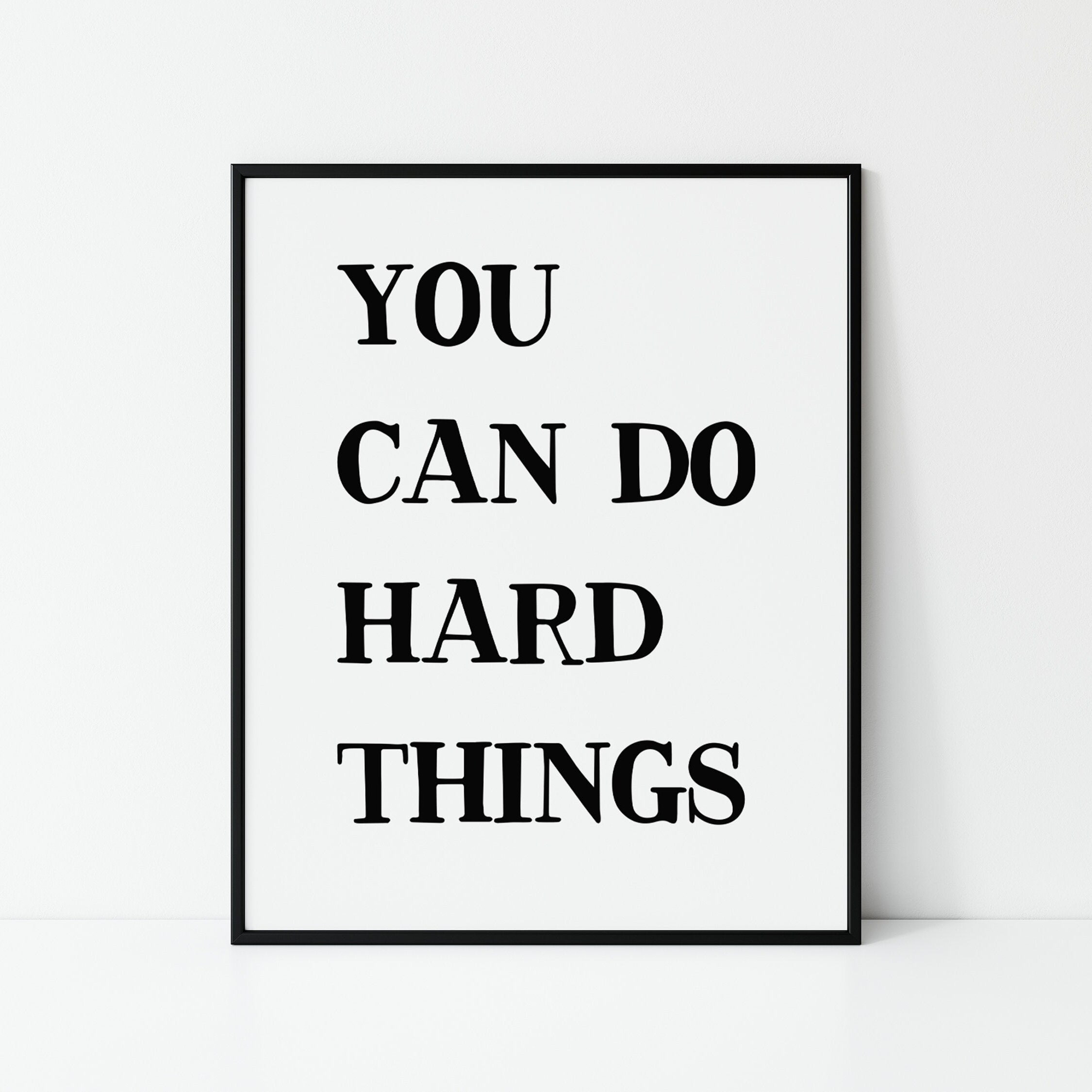 You Can Do Hard Things, Digital Printable, Playroom Poster, Kids Room ...