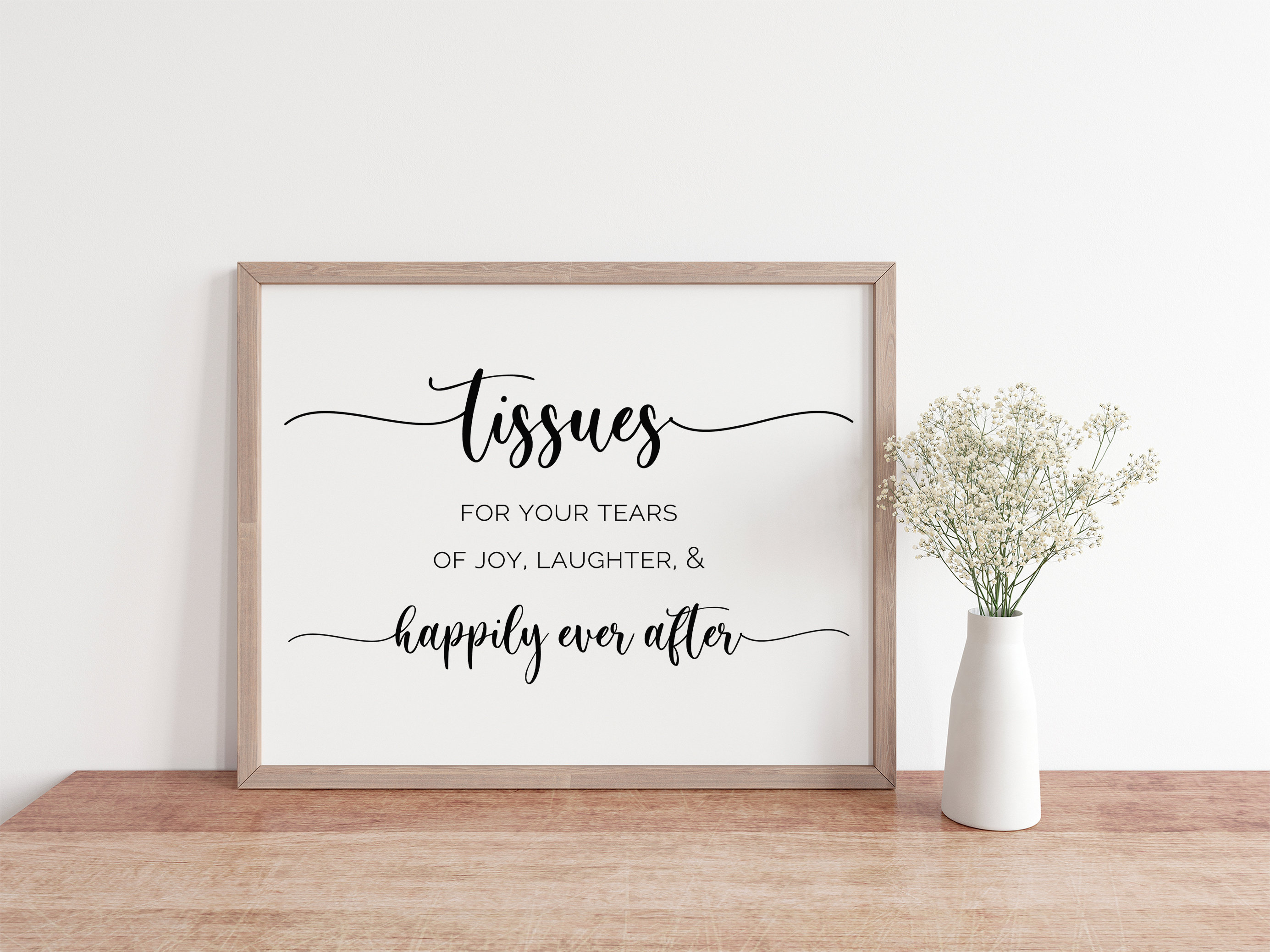 For Your Happy Tears Sign, Digital Printable, Tissues Wedding Sign, for ...