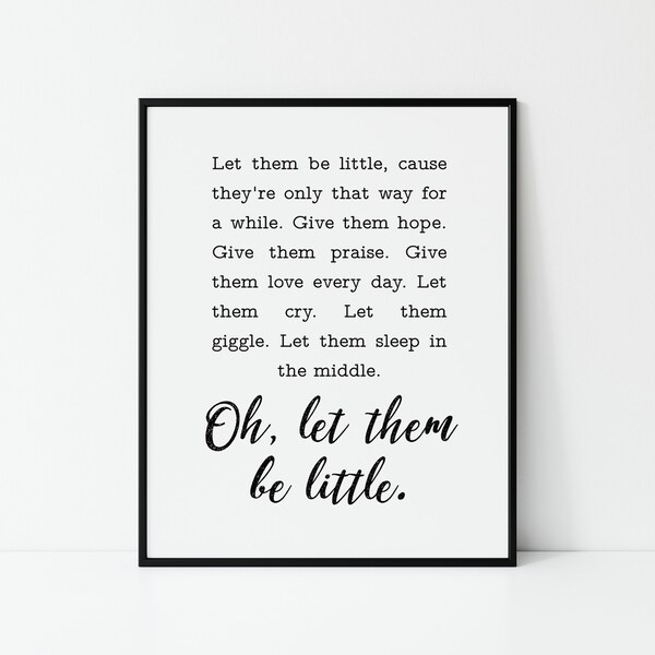 Let Them Be Little - Etsy